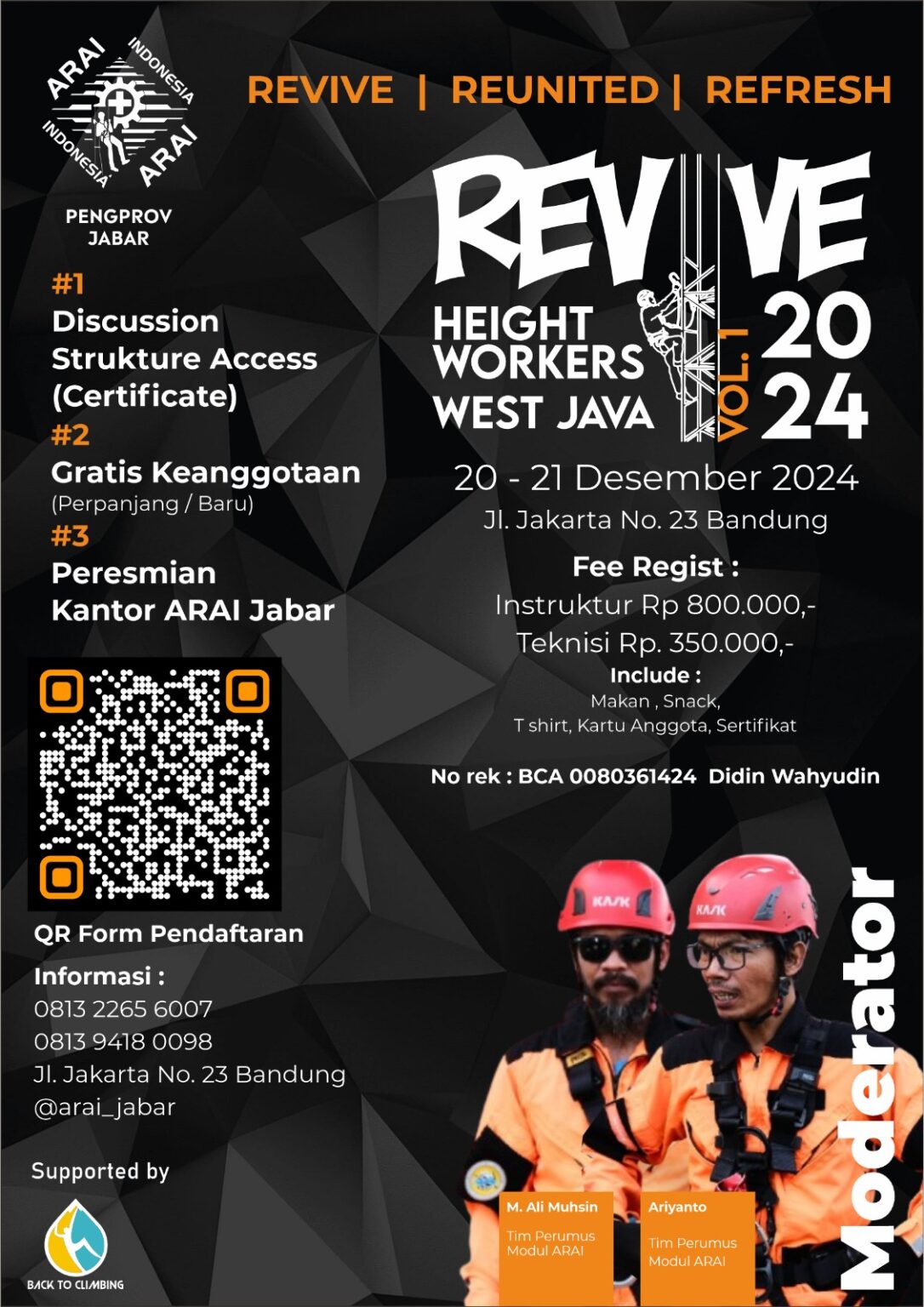 Revive Height Worker West Java Vol1 2024 – ARAI Indonesia